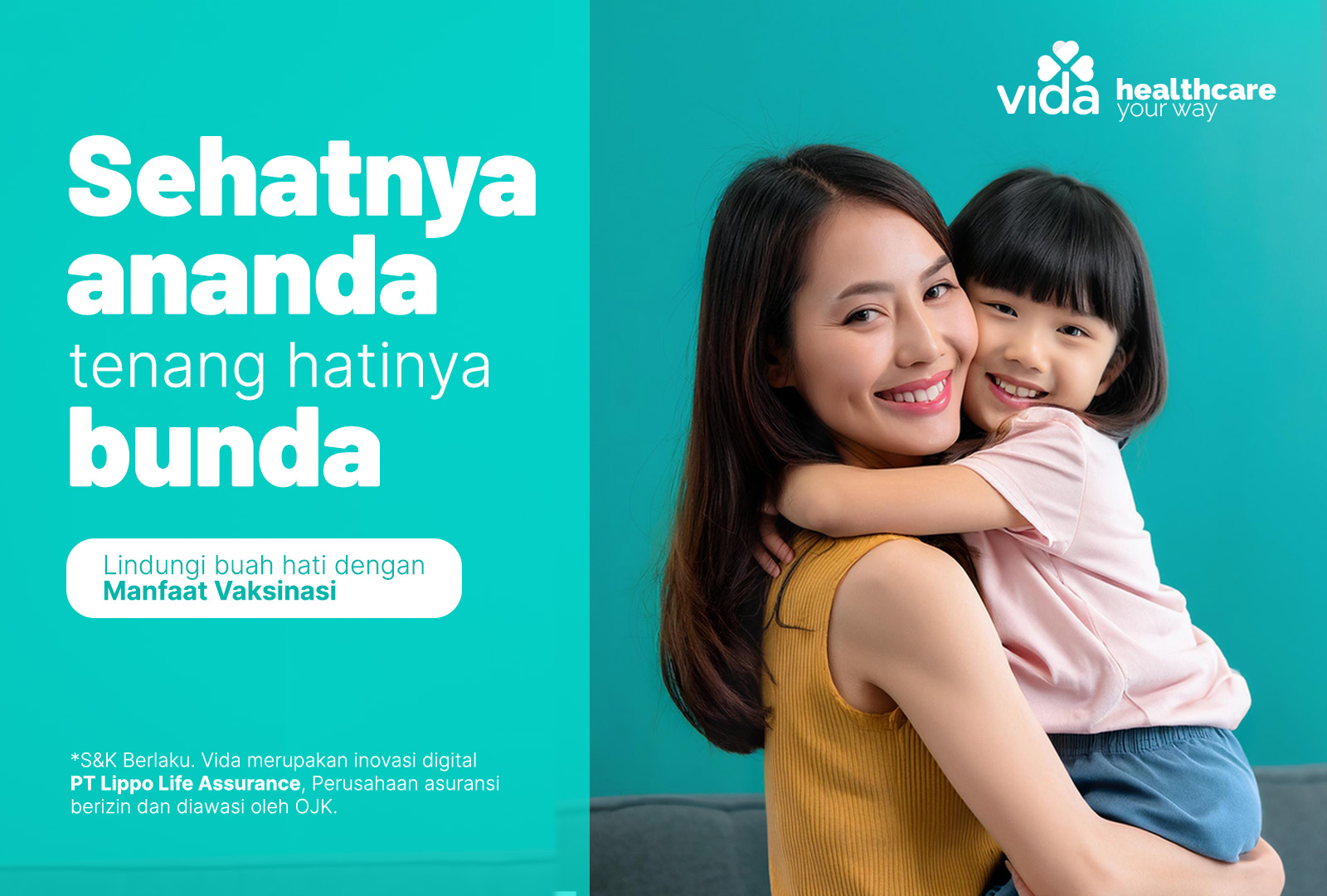 Vaksinasi Aman, Si Kecil Sehat Bersama Vida!